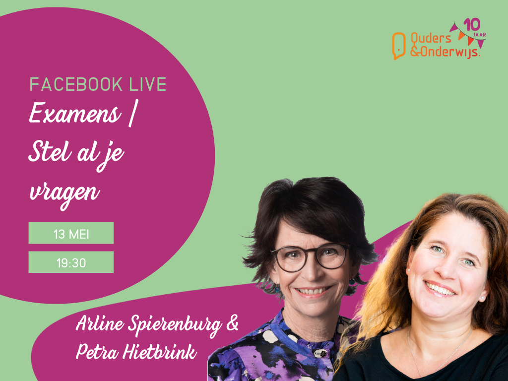 Livesessie: kind in het examenjaar? Stel je vragen over de examens ...